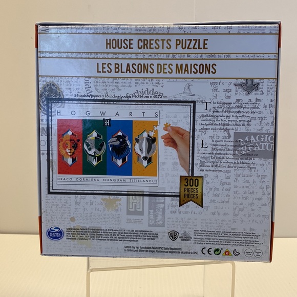 Spin Master | Games | Harry Potter Hogwarts House Crests 30 Pc Jigsaw ...